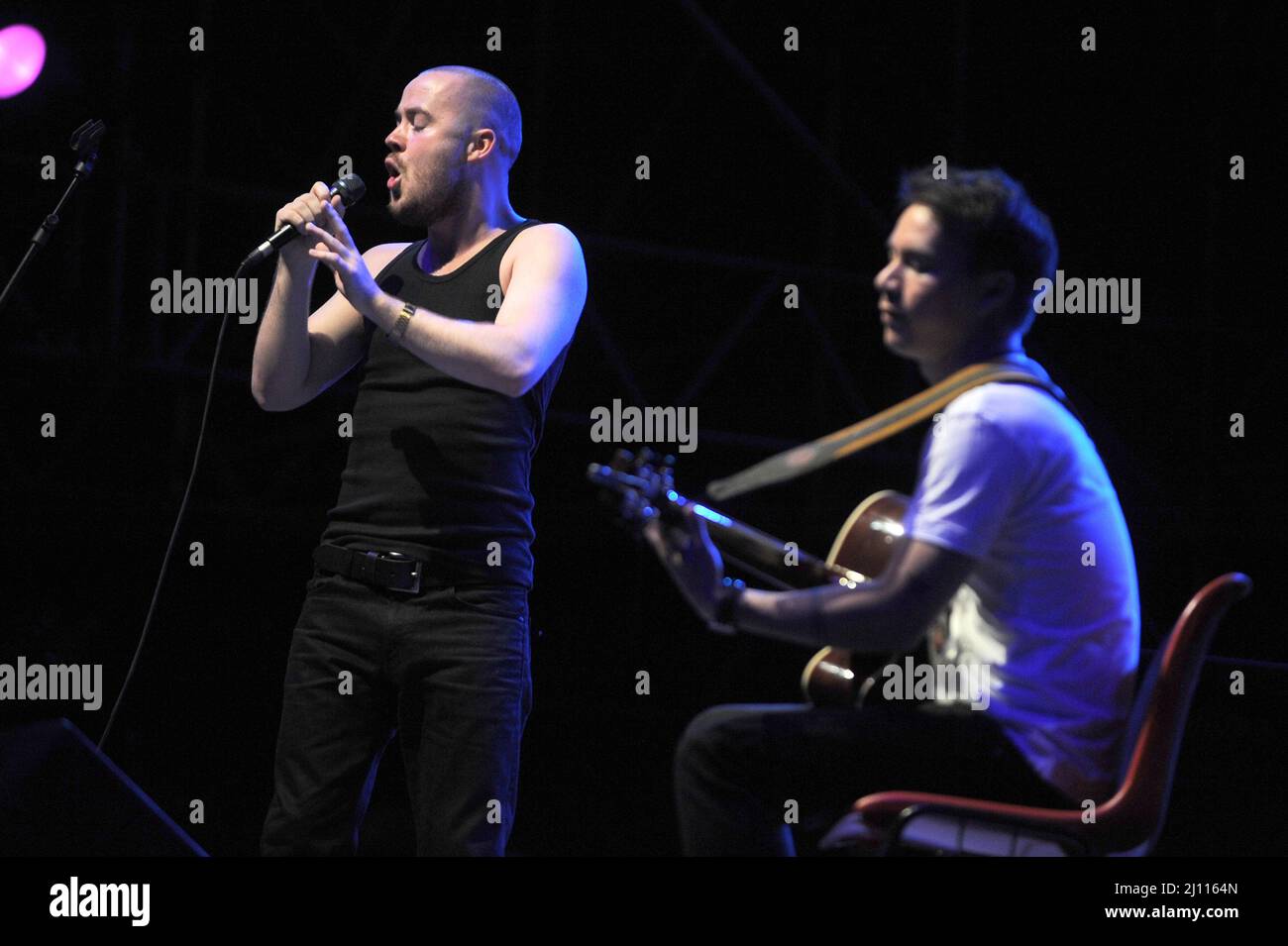 Vigevano (PV) Italy 2012-07-23 : Live concert by the British rapper ...