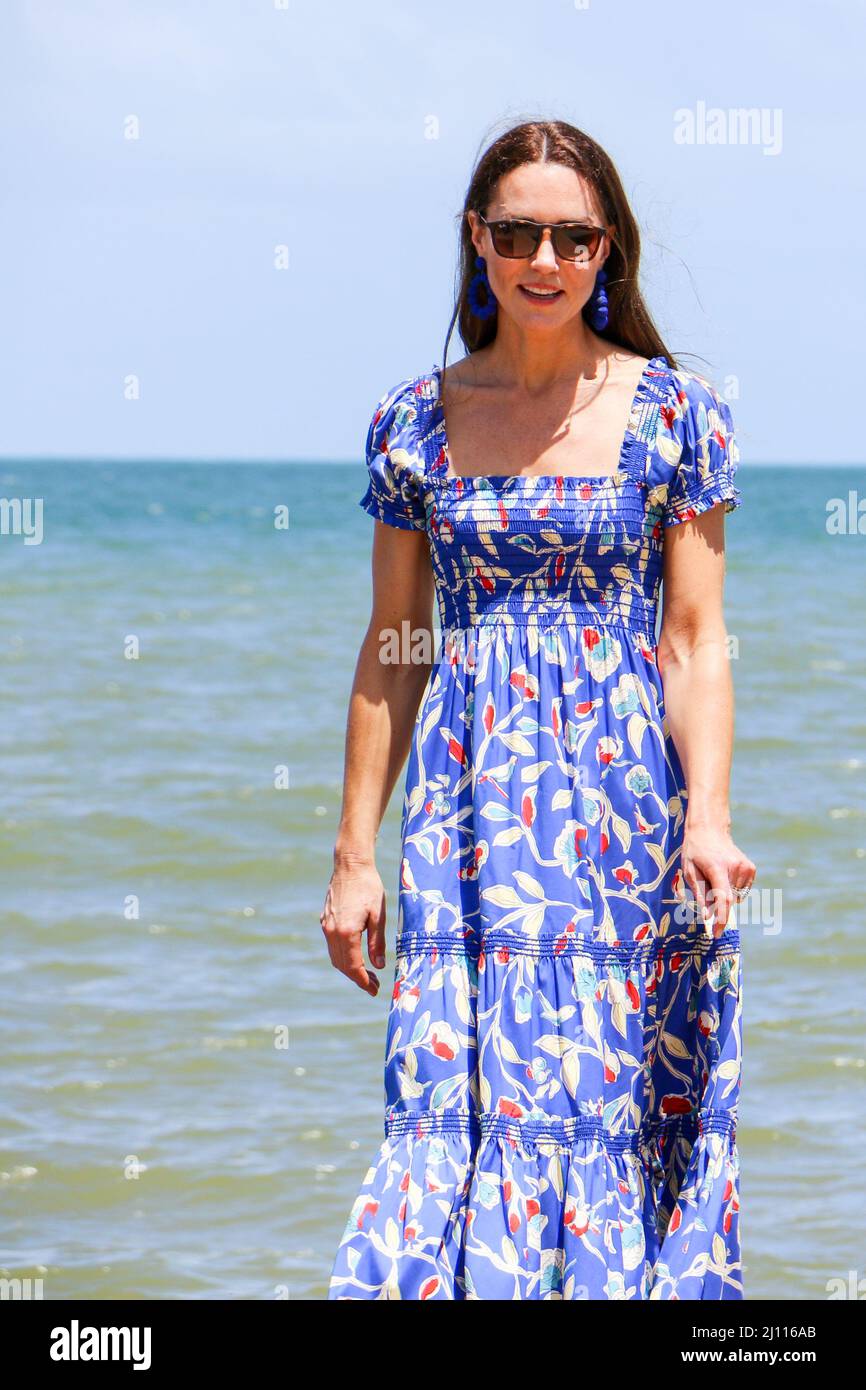 Catherine (Kate Middleton) Duchess of Cambridge at Maya Centre Village ...