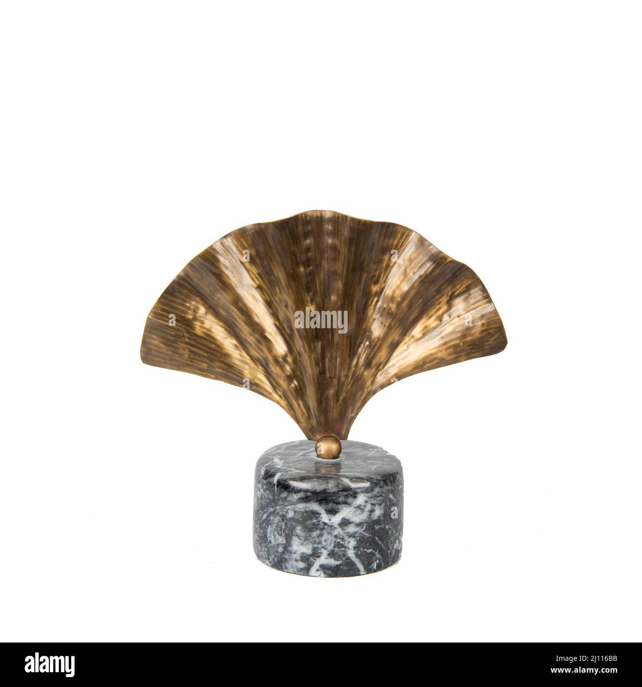 decorative object shell on marble isolated Stock Photo - Alamy