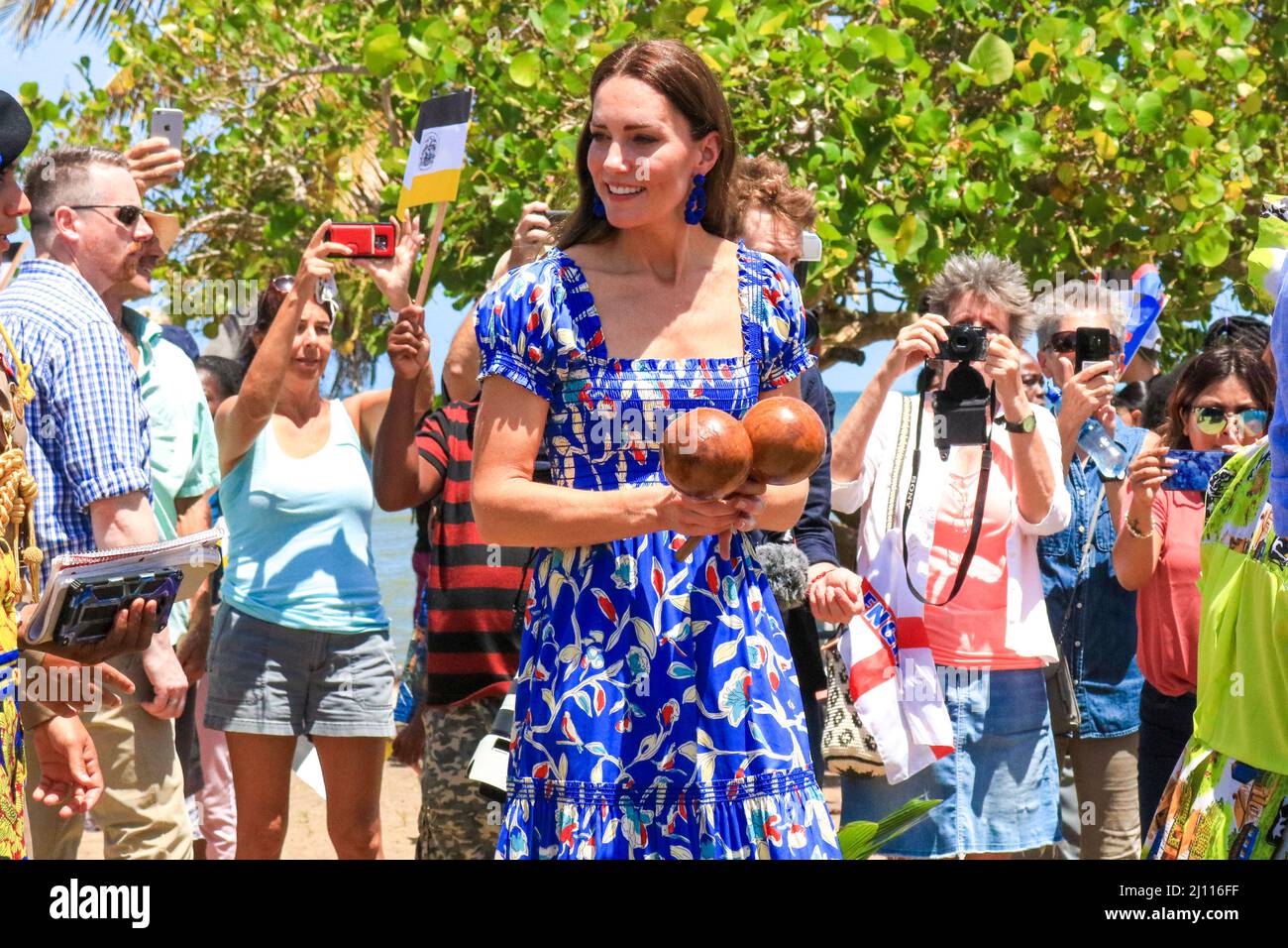 Catherine (Kate Middleton) Duchess of Cambridge at Maya Centre Village ...