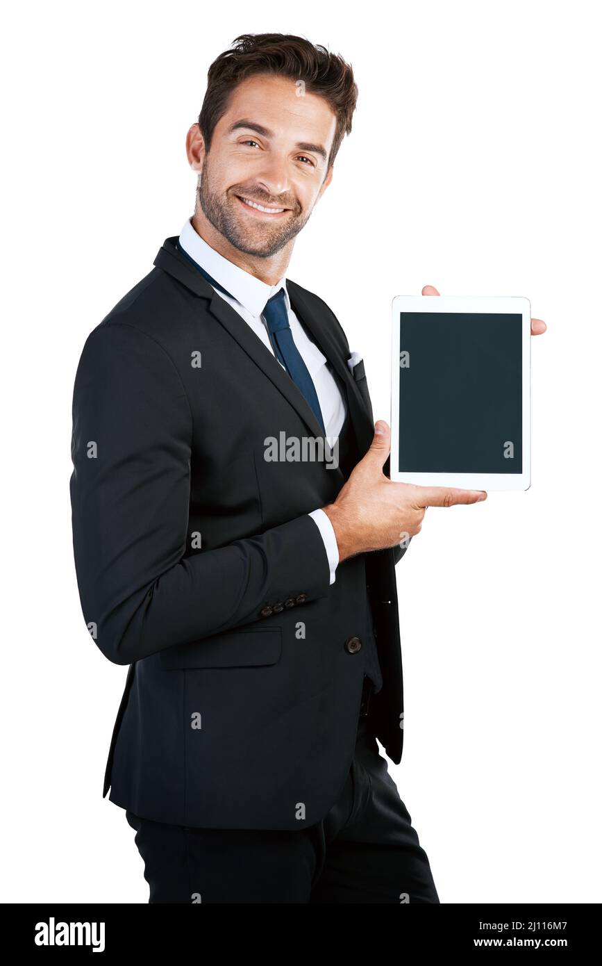 isnt this a great place to display your business. Studio shot of a ...