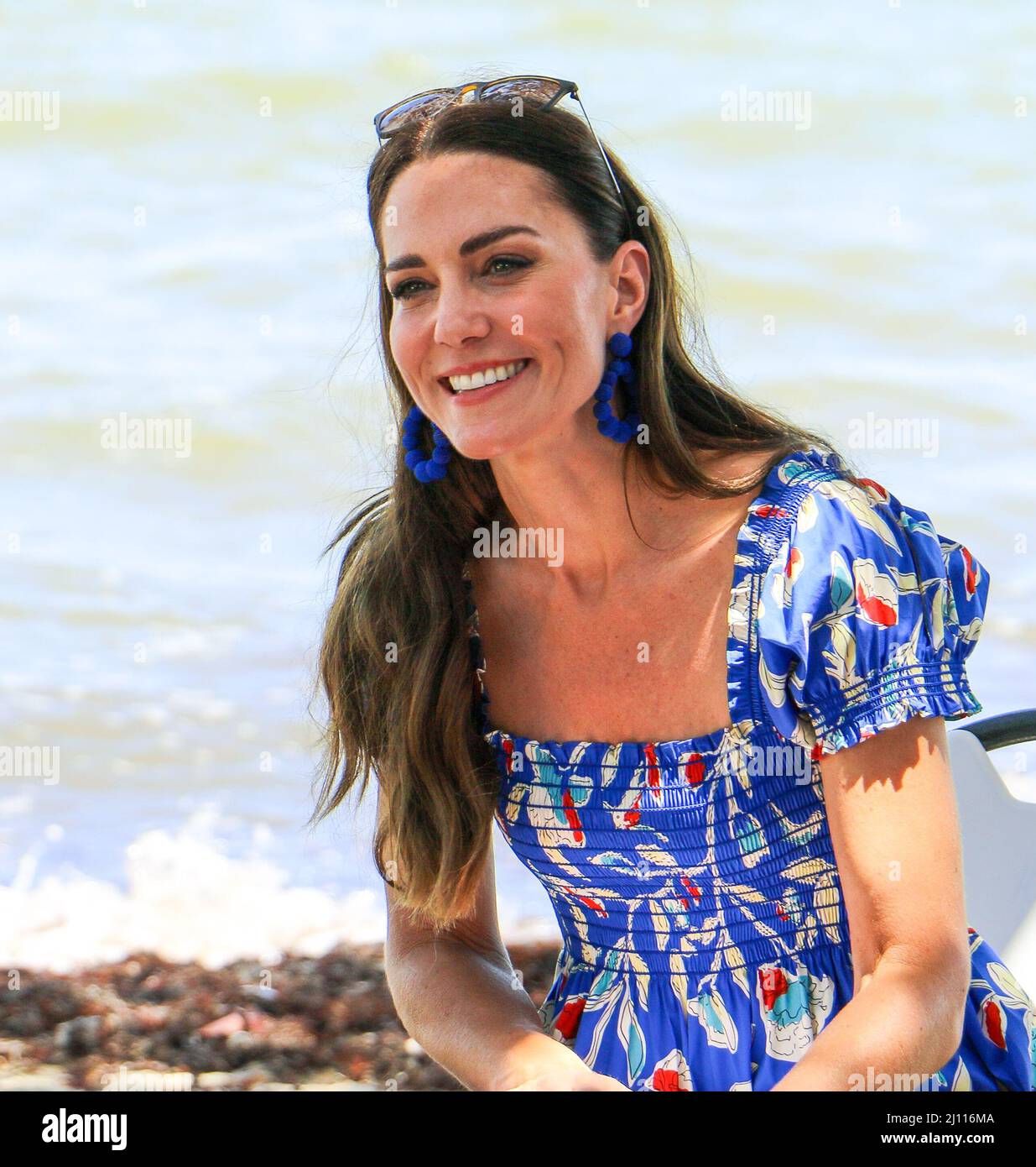 Catherine (Kate Middleton) Duchess of Cambridge at Maya Centre Village ...