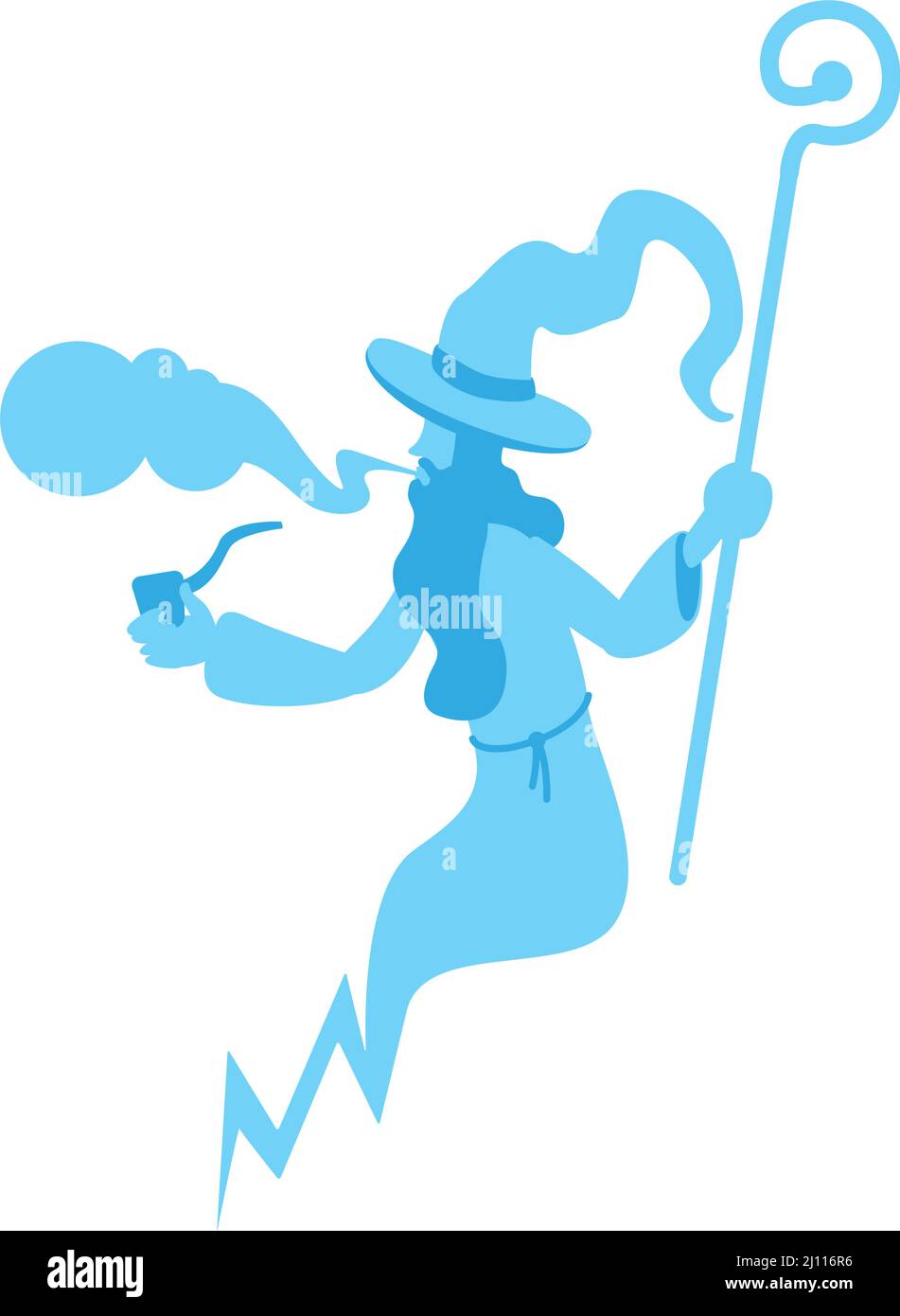 Blue wizard cloak Stock Vector Images - Alamy