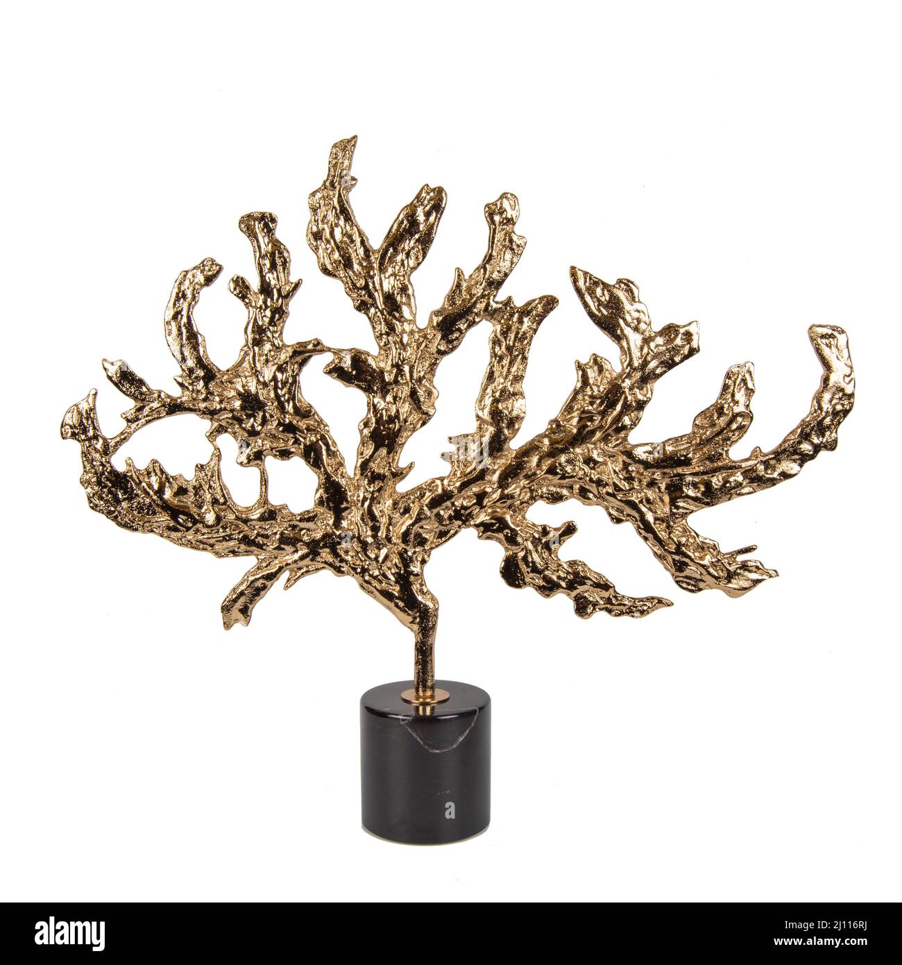 luxury home accessories tree figure statue isolated on white Stock ...