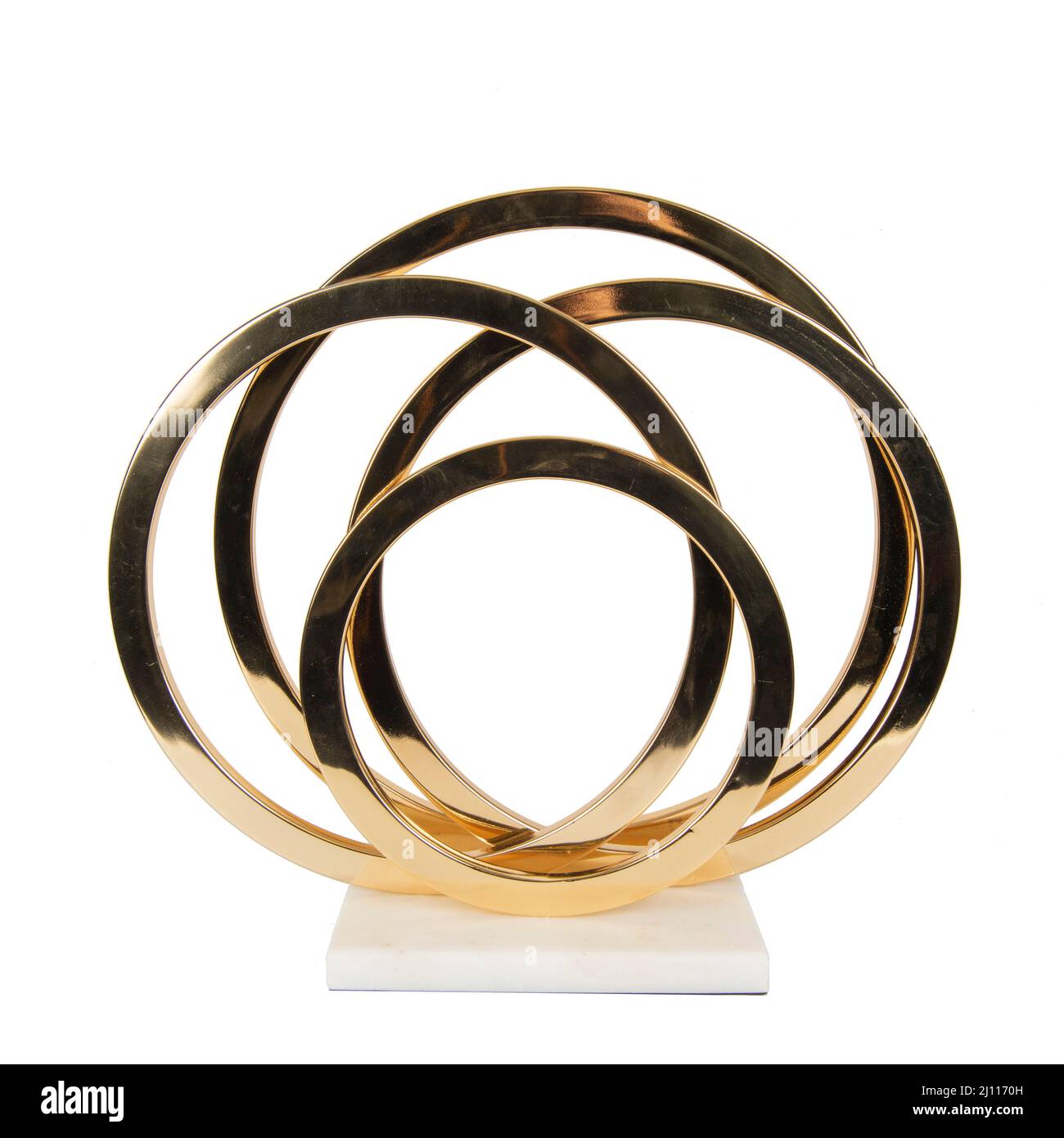 luxury home accessories figure statue isolated on white Stock Photo - Alamy