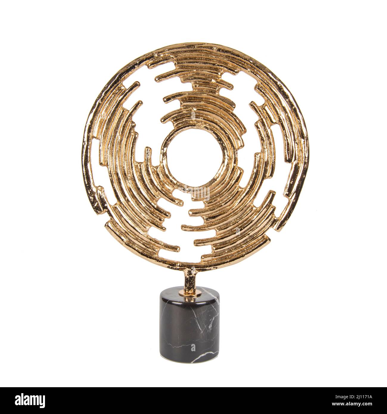 luxury home accessories abstract statue isolated on white Stock Photo ...