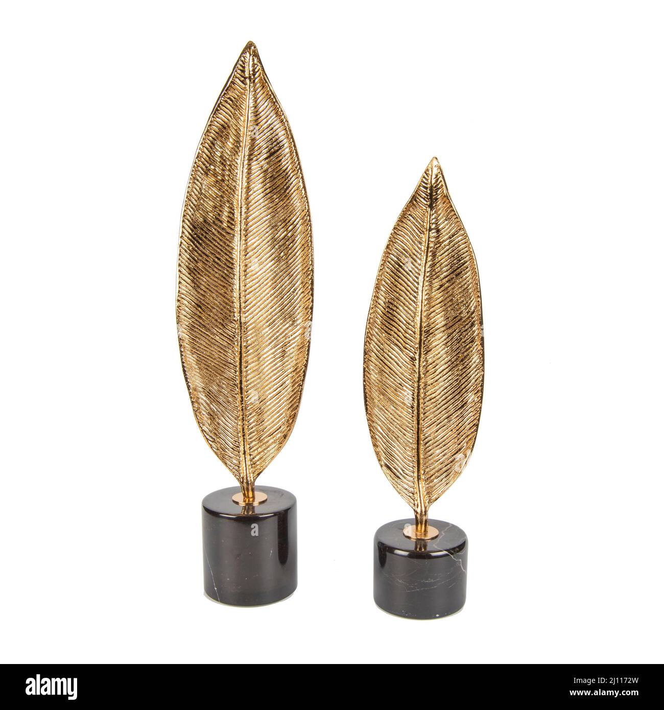 luxury home accessories abstract statue isolated on white Stock Photo ...