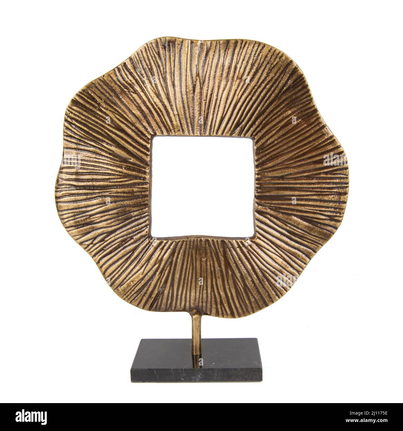 luxury home accessories abstract statue isolated on white Stock Photo ...