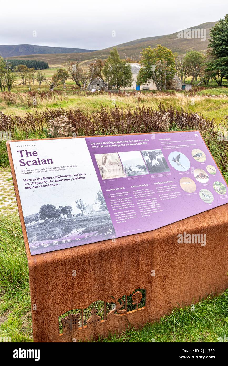 The 18th century secret Roman Catholic seminary of Scalan in the Braes ...