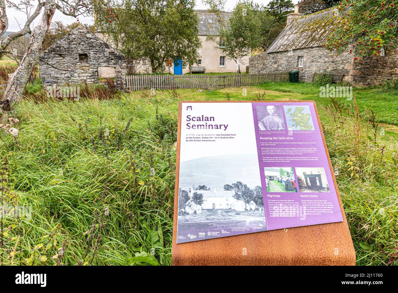 The 18th century secret Roman Catholic seminary of Scalan in the Braes ...
