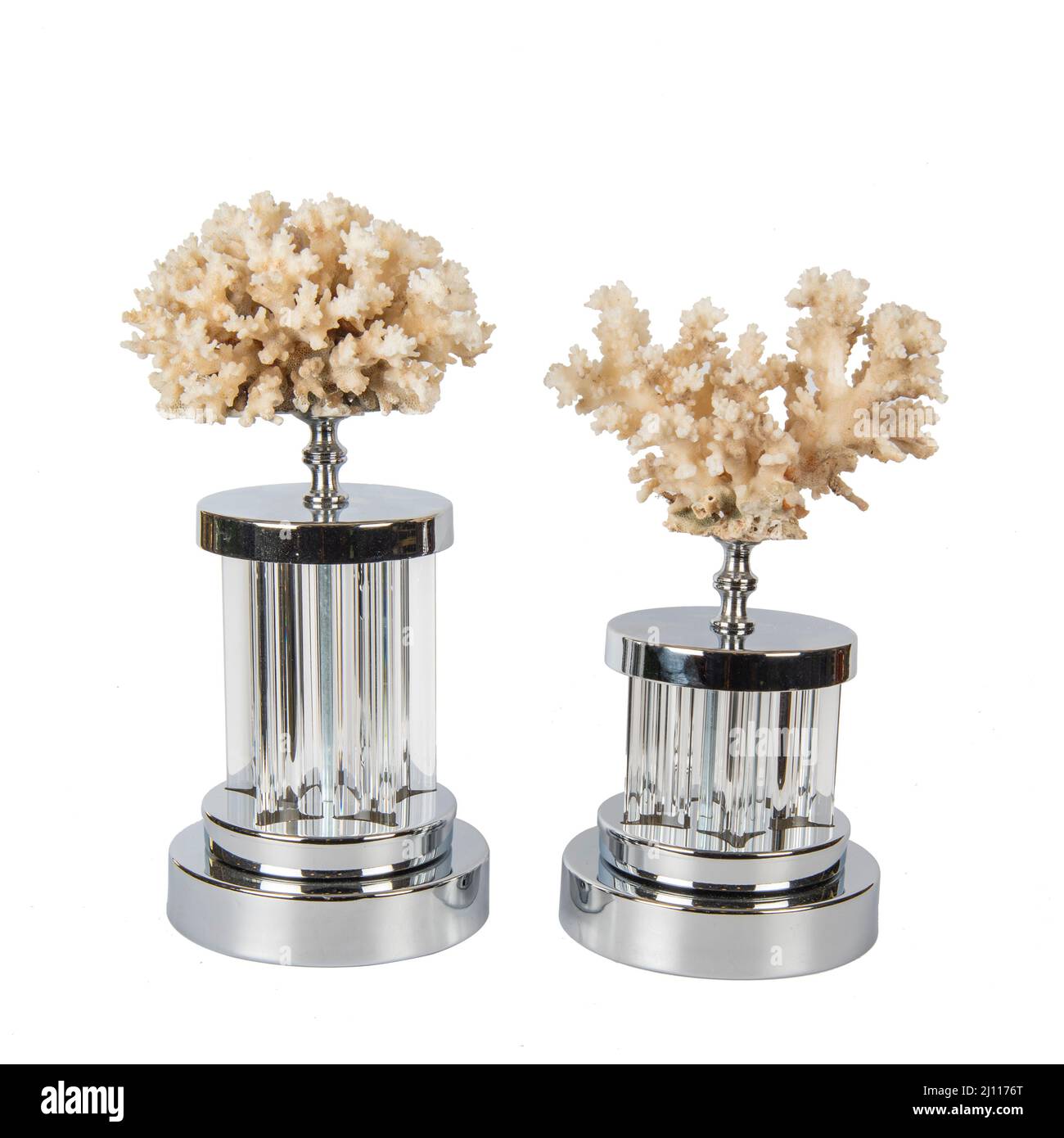 luxury home accessories abstract statue isolated on white Stock Photo ...