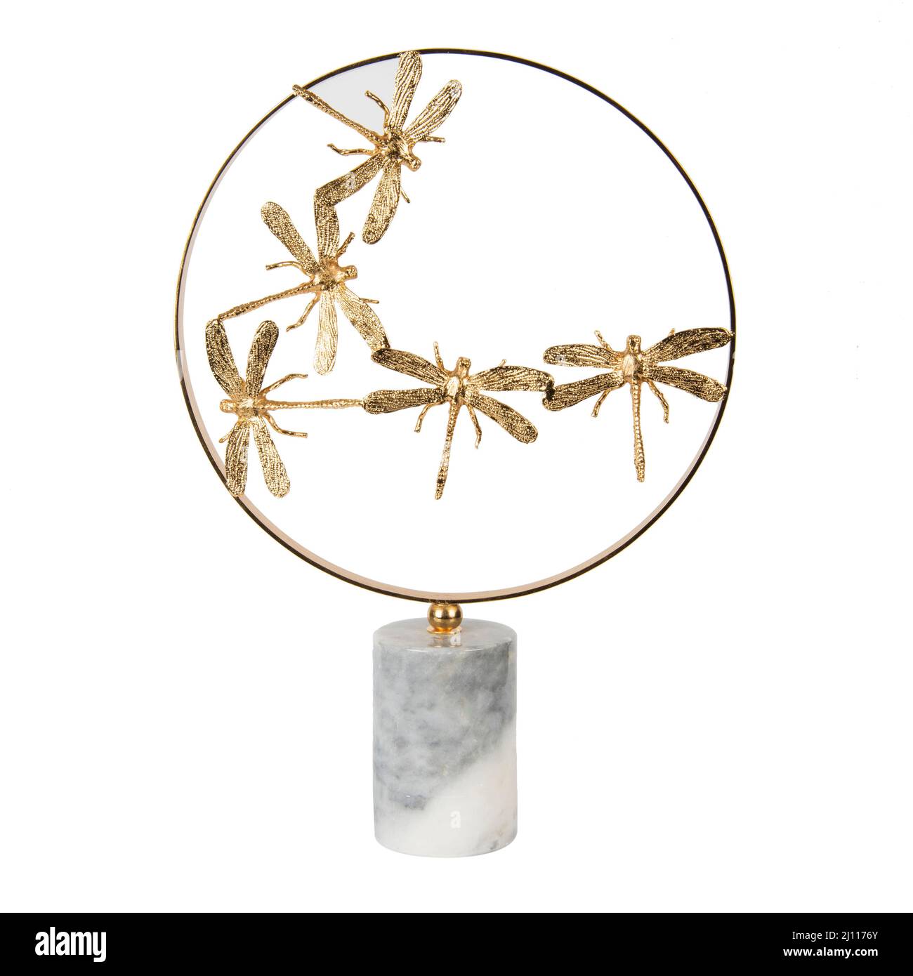 luxury home accessories abstract statue isolated on white Stock Photo ...