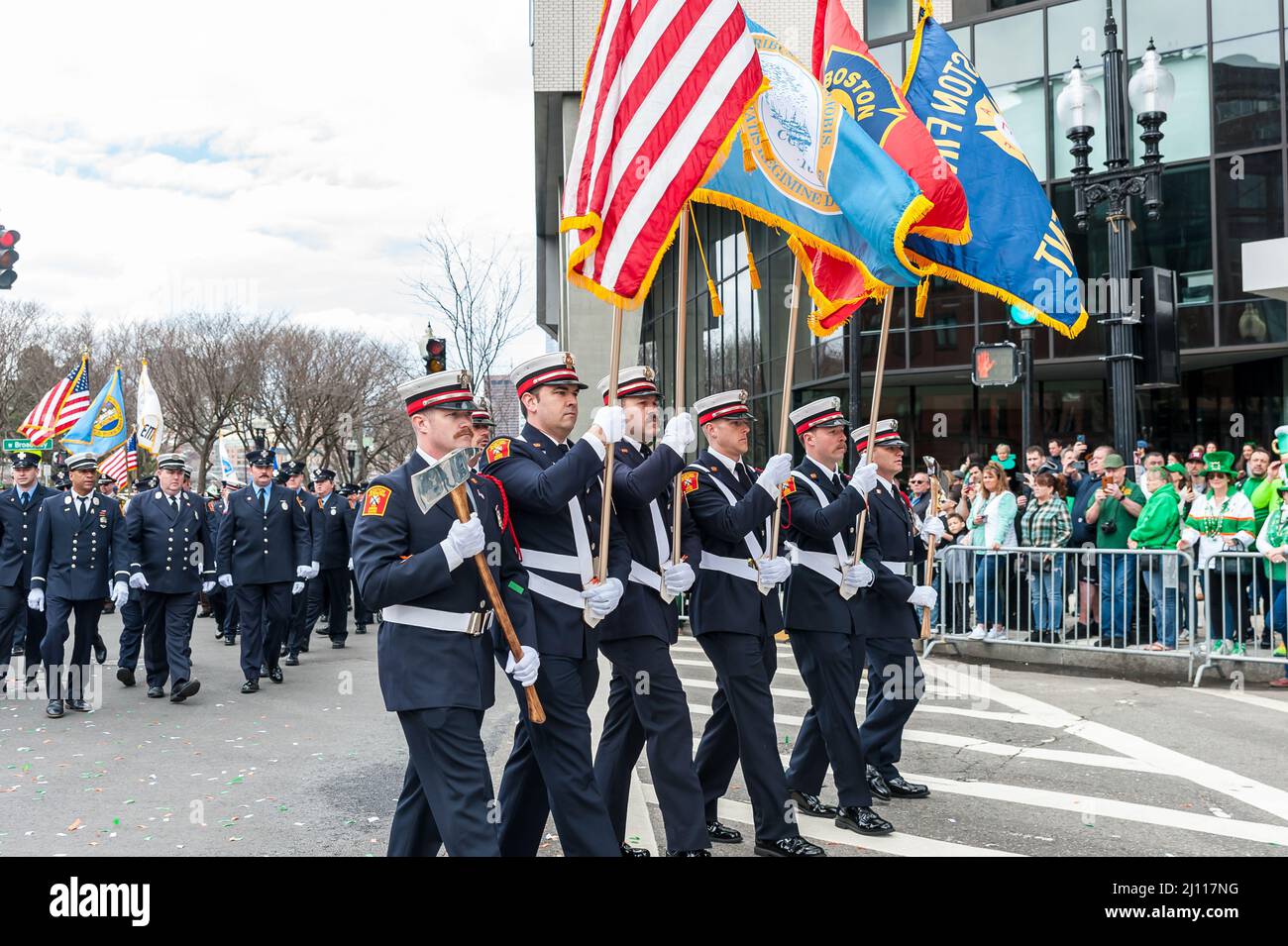 Boston fire department honor guard hi-res stock photography and images ...