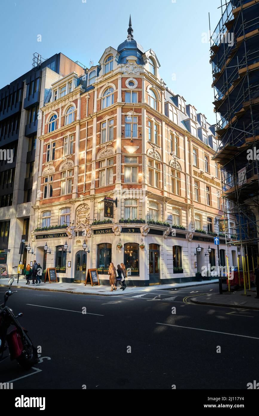 The Sanctuary House hotel and restaurant, Westminster, London, England ...