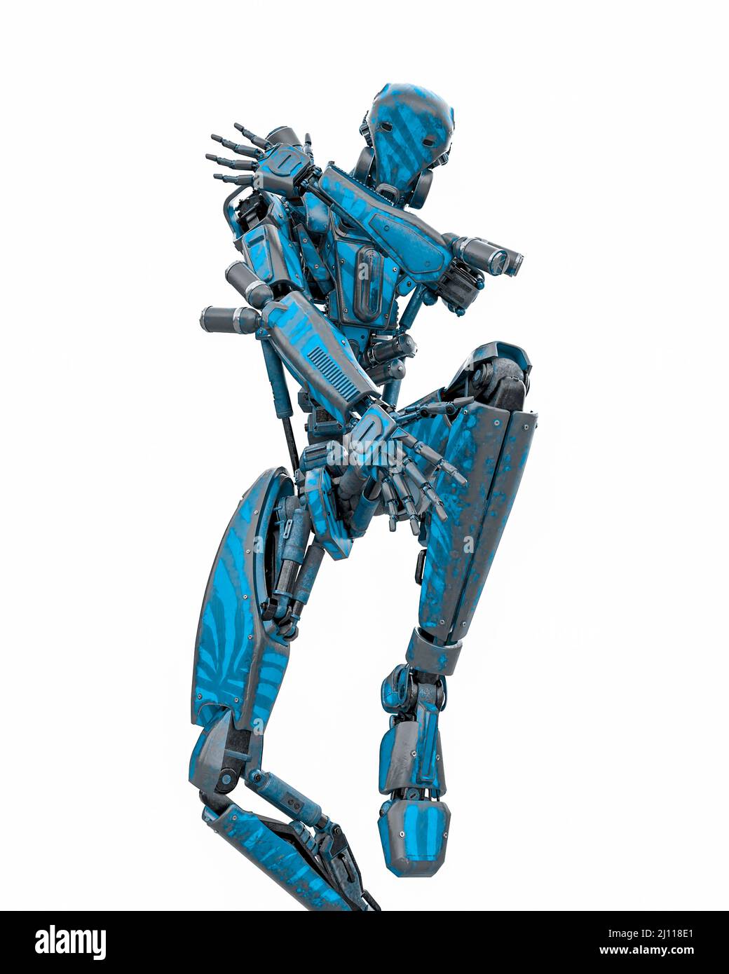 mega drone soldier robot dancing, 3d illustration Stock Photo - Alamy