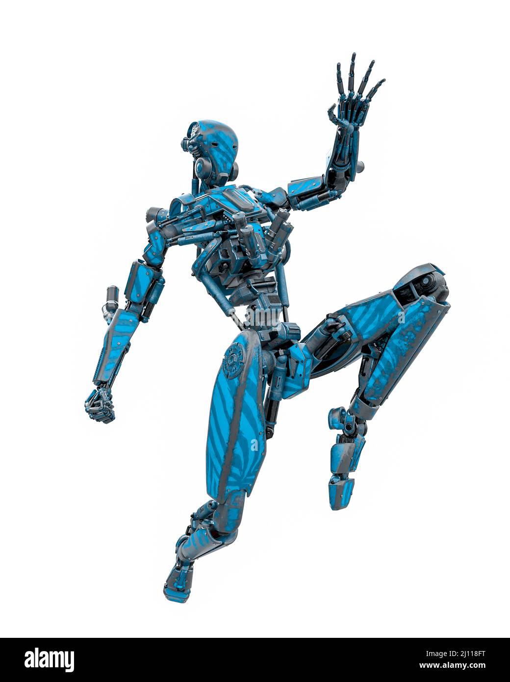 mega drone soldier robot in action, 3d illustration Stock Photo - Alamy