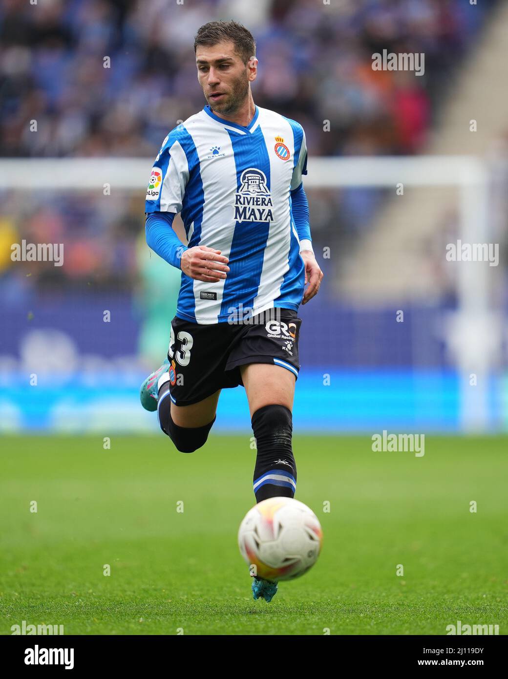 Adrian Embarba of RCD Espanyol during the La Liga match between RCD ...