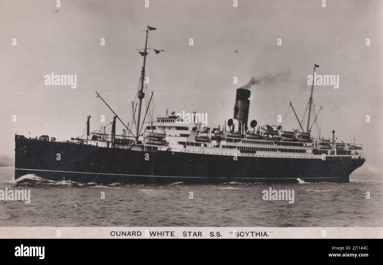 Cunard liner scythia hi-res stock photography and images - Alamy