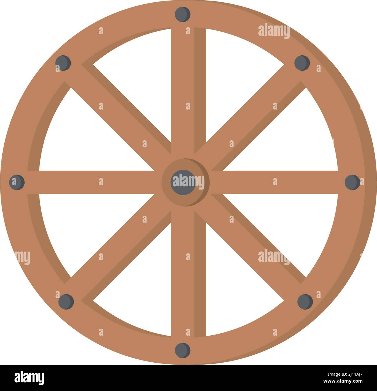 Rustic cartwheel Stock Vector Images - Alamy