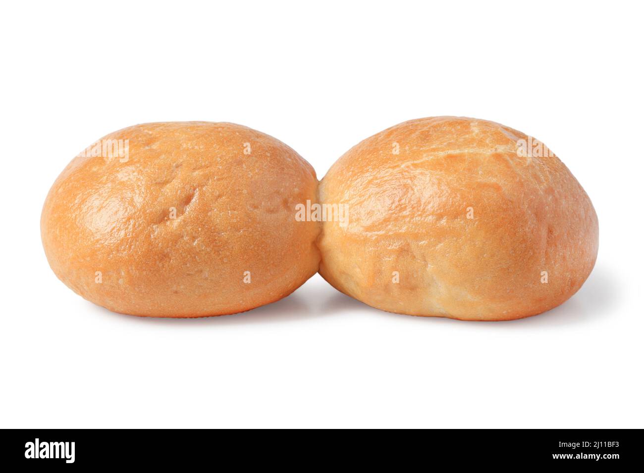 Two sweet buns isolated on white background Stock Photo - Alamy