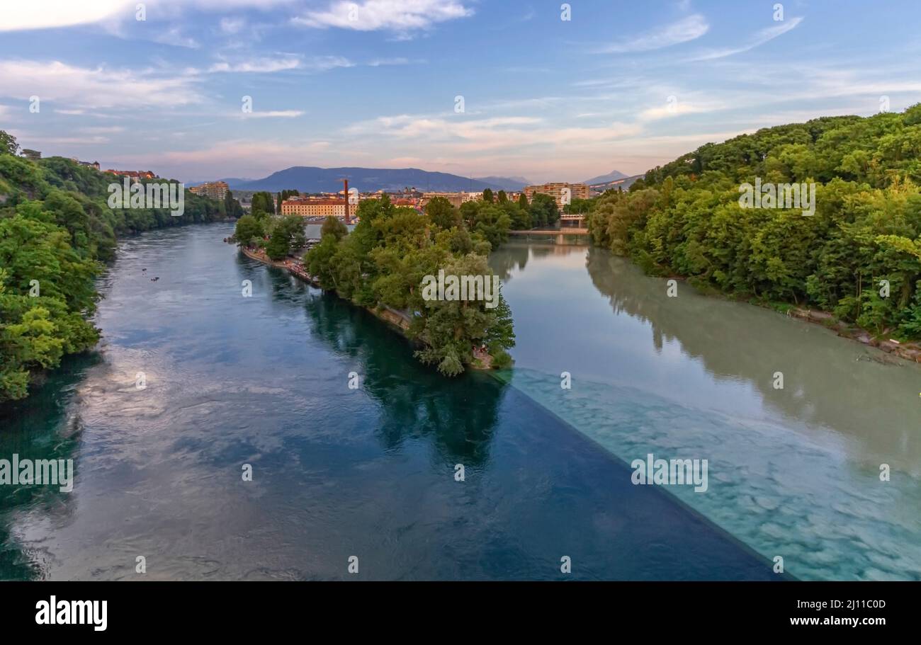 Rhone And Arve River