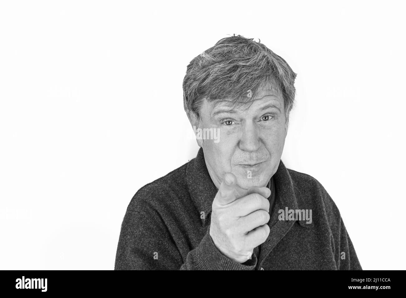 Man gives a sign hi-res stock photography and images - Alamy