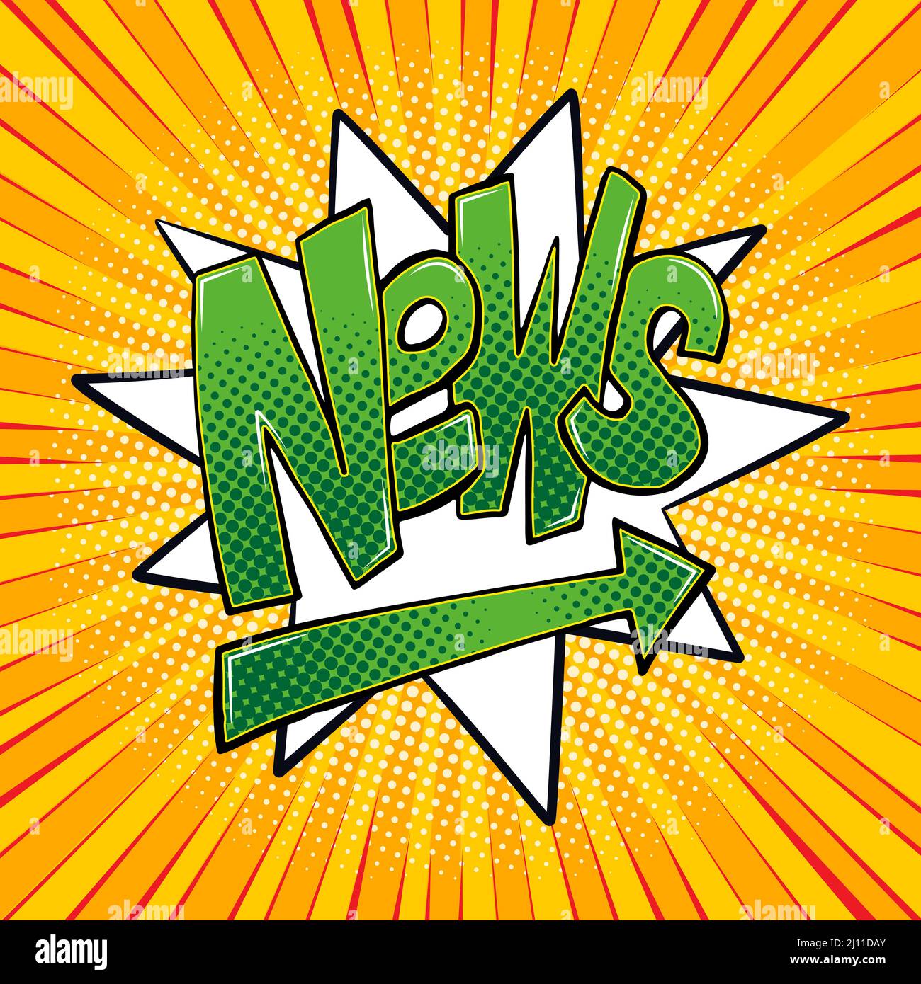 News word bubble in pop art comic style, news banner vector ...