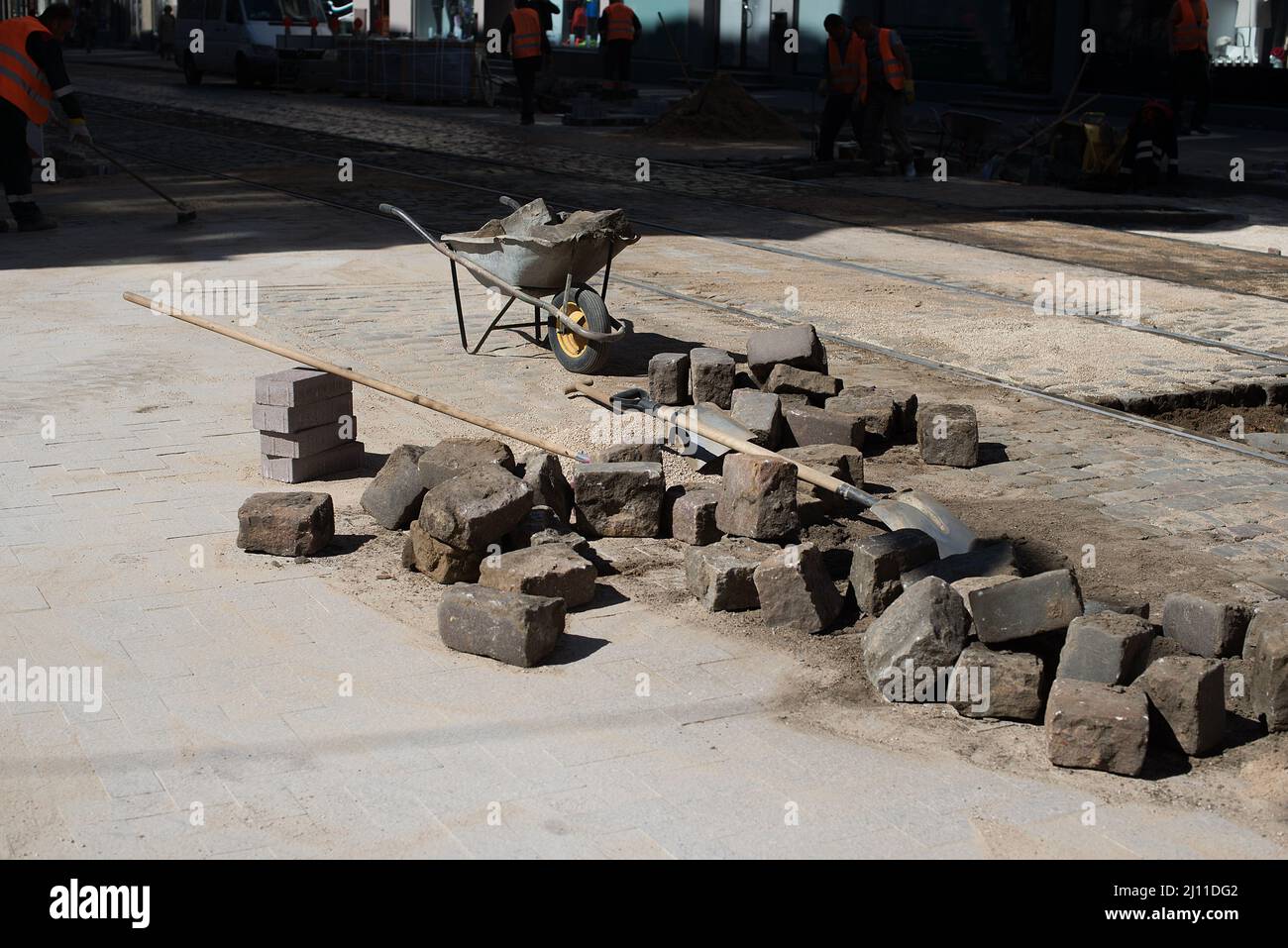 Pavement repair materials hi-res stock photography and images - Alamy
