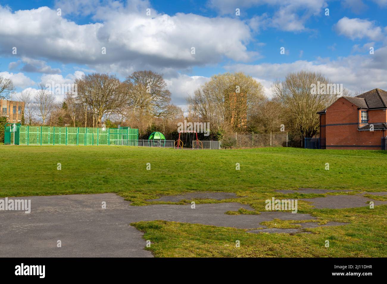 Playing field road hi-res stock photography and images - Alamy