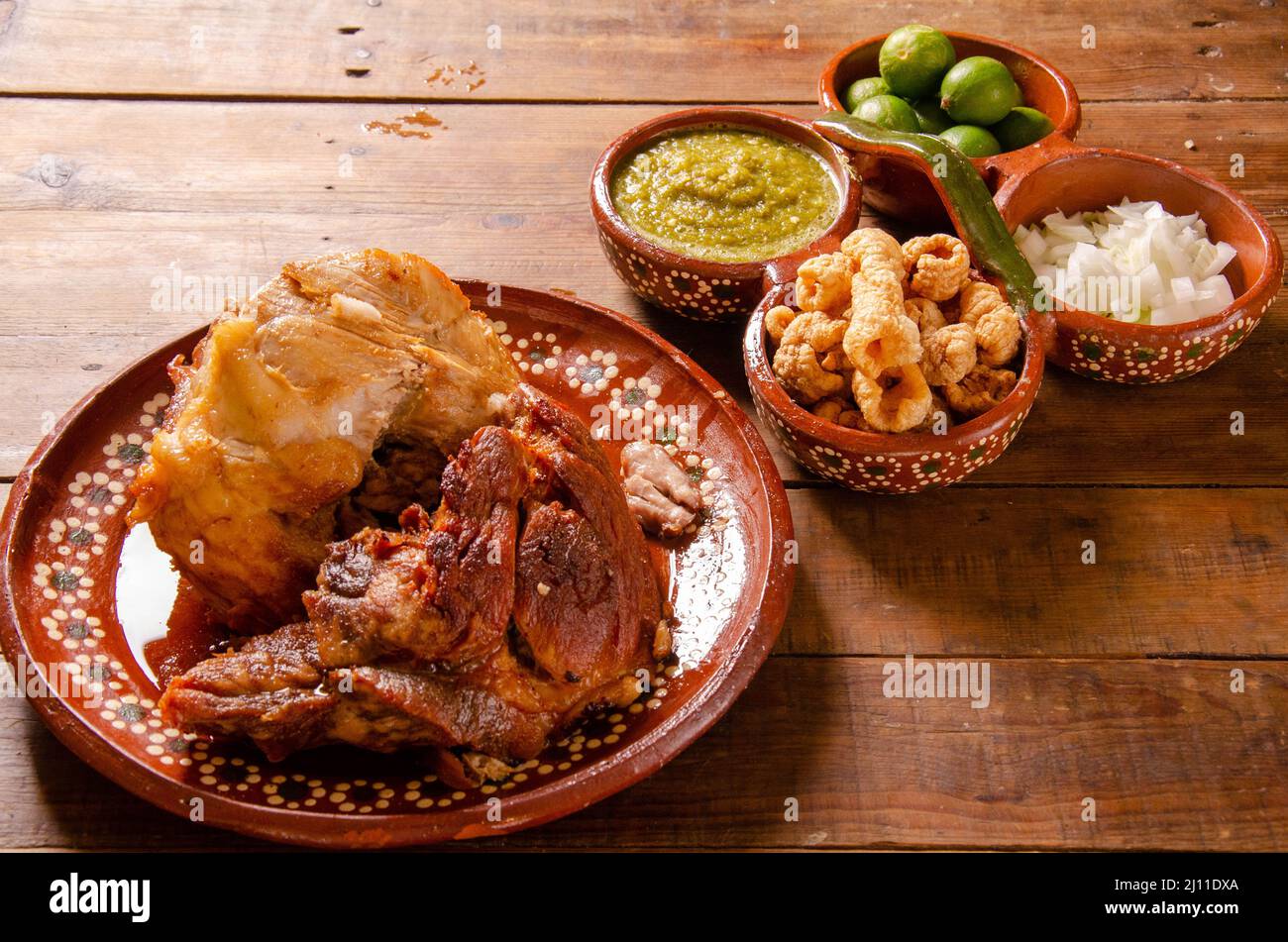 Closeup shot of the delicious Mexican food beautifully arranged on the ...