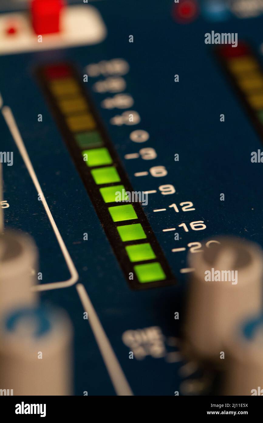 Picture of an analog sound console Stock Photo - Alamy