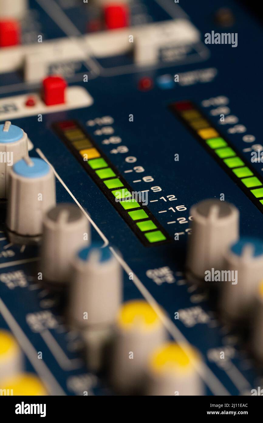 Analog sound console photo Stock Photo - Alamy