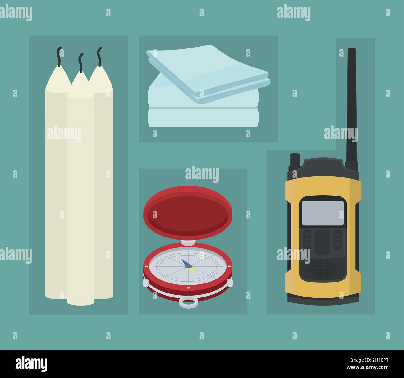 disaster preparedness kit Stock Vector Image & Art - Alamy