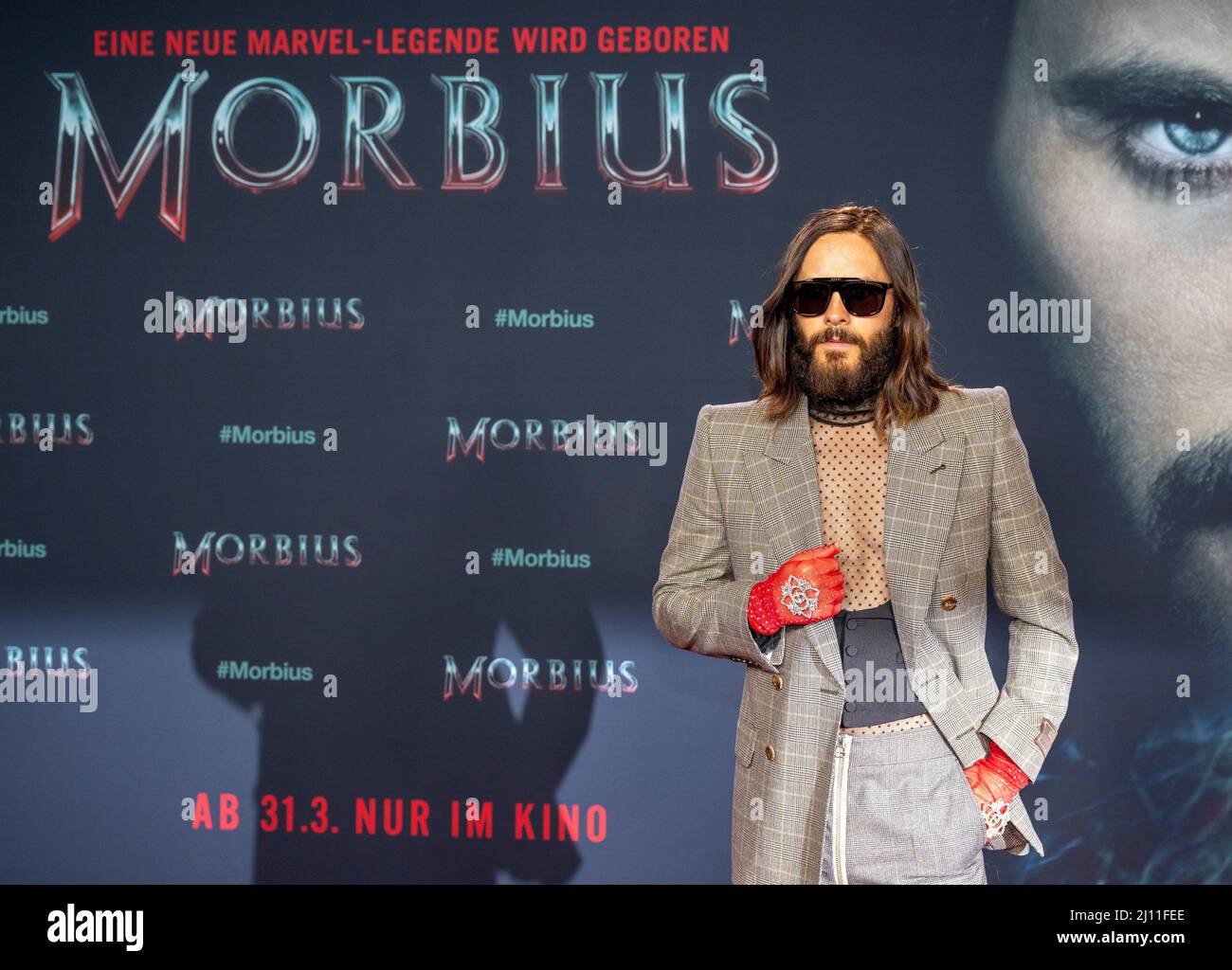 Berlin, Germany. 21st Mar, 2022. Actor Jared Leto comes to the event ...