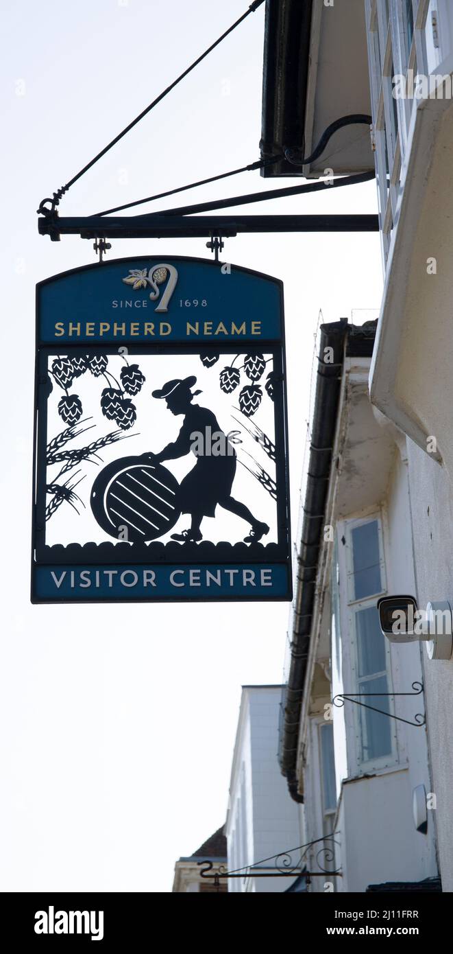 Shepherd Neame Visitor Centre Sign Faversham Kent Stock Photo - Alamy