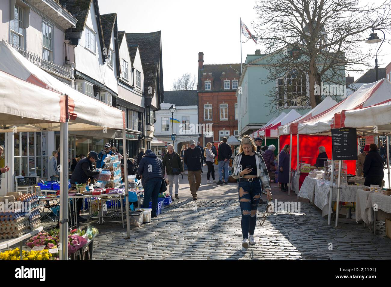Market Place Court Street Faversham Kent Stock Photo - Alamy