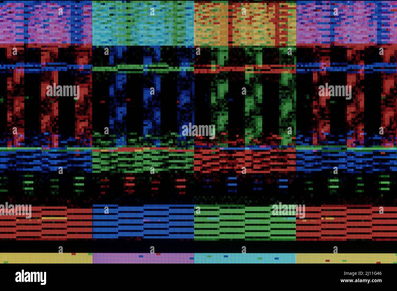Abstract background, pattern of a digital glitch Stock Photo - Alamy