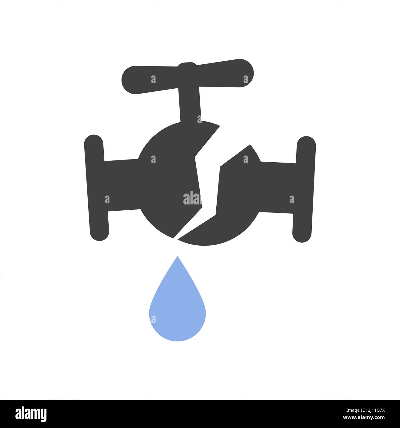 Broken oil pipe Stock Vector Images - Alamy