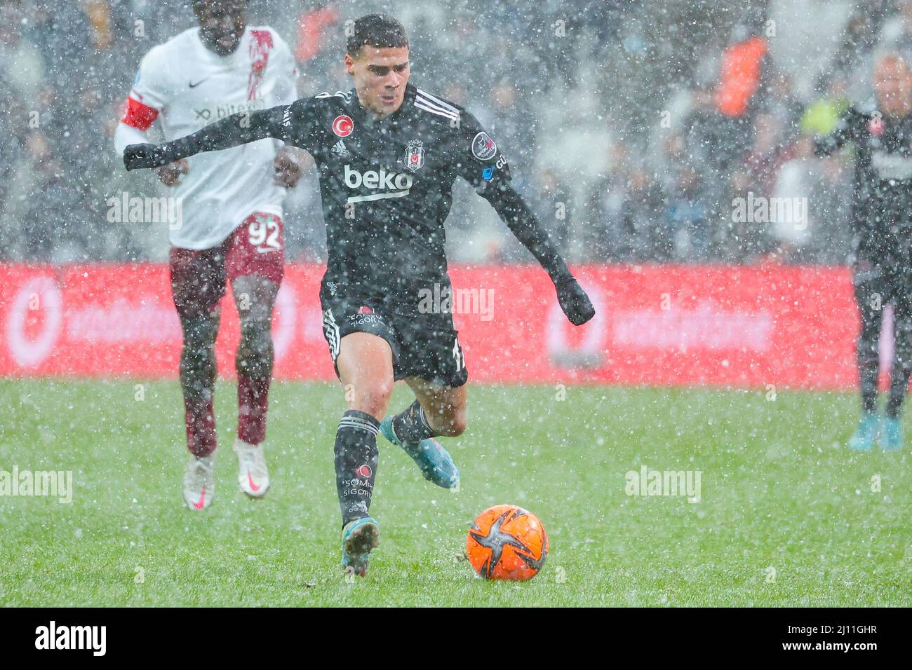 ISTANBUL, TURKEY - MARCH 19: Can Bozdogan of Besiktas JK during the ...