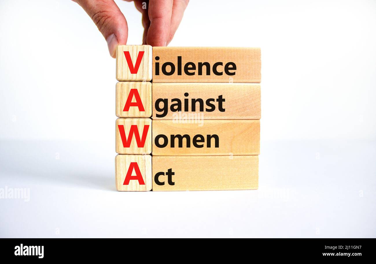 VAWA violence against women act symbol. Concept words VAWA violence ...