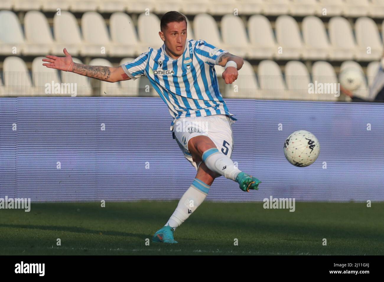 Salvatore Esposito (Spal) during the Italian Football Championship ...