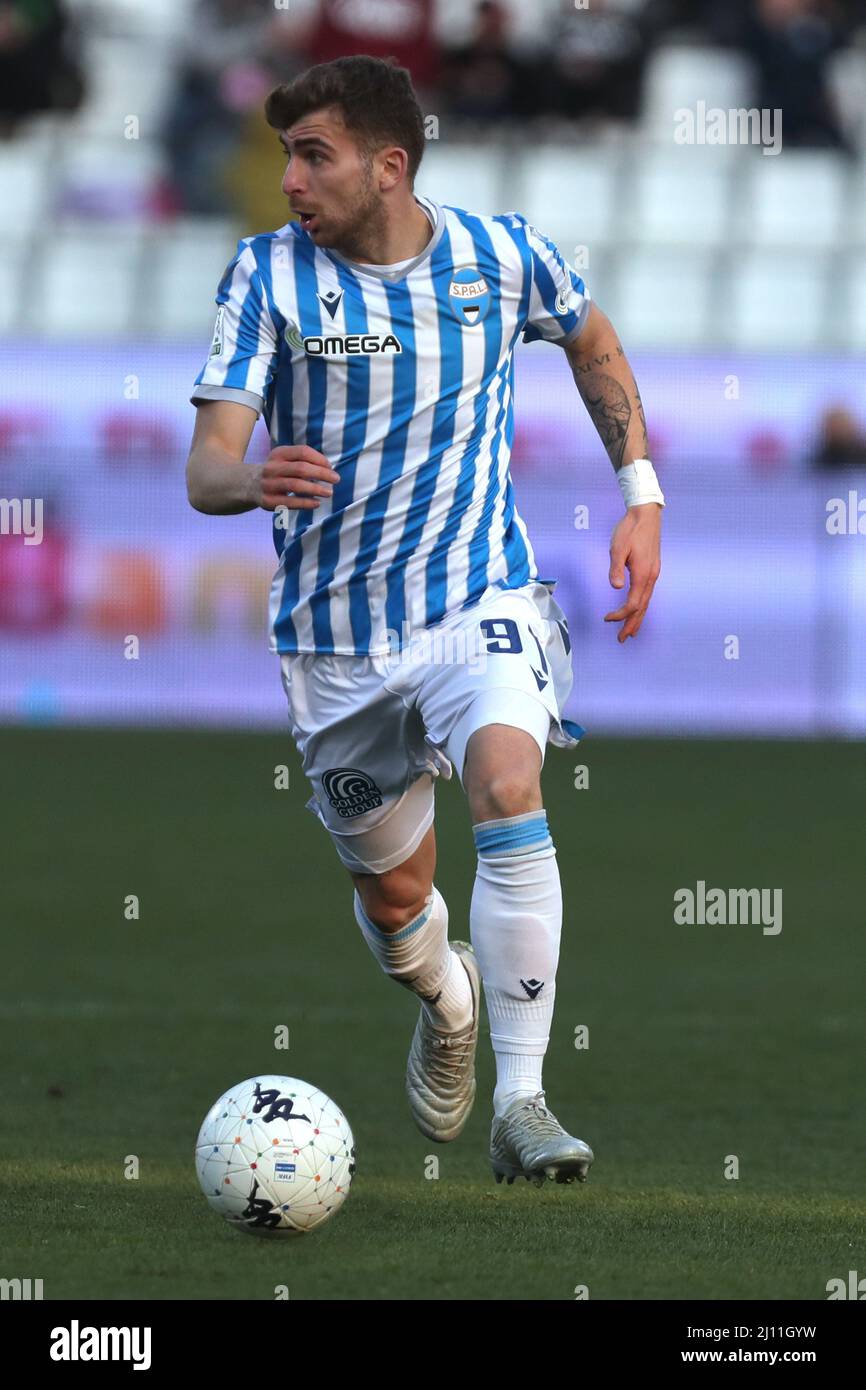 Raffaele Celia (Spal) during the Italian Football Championship League ...