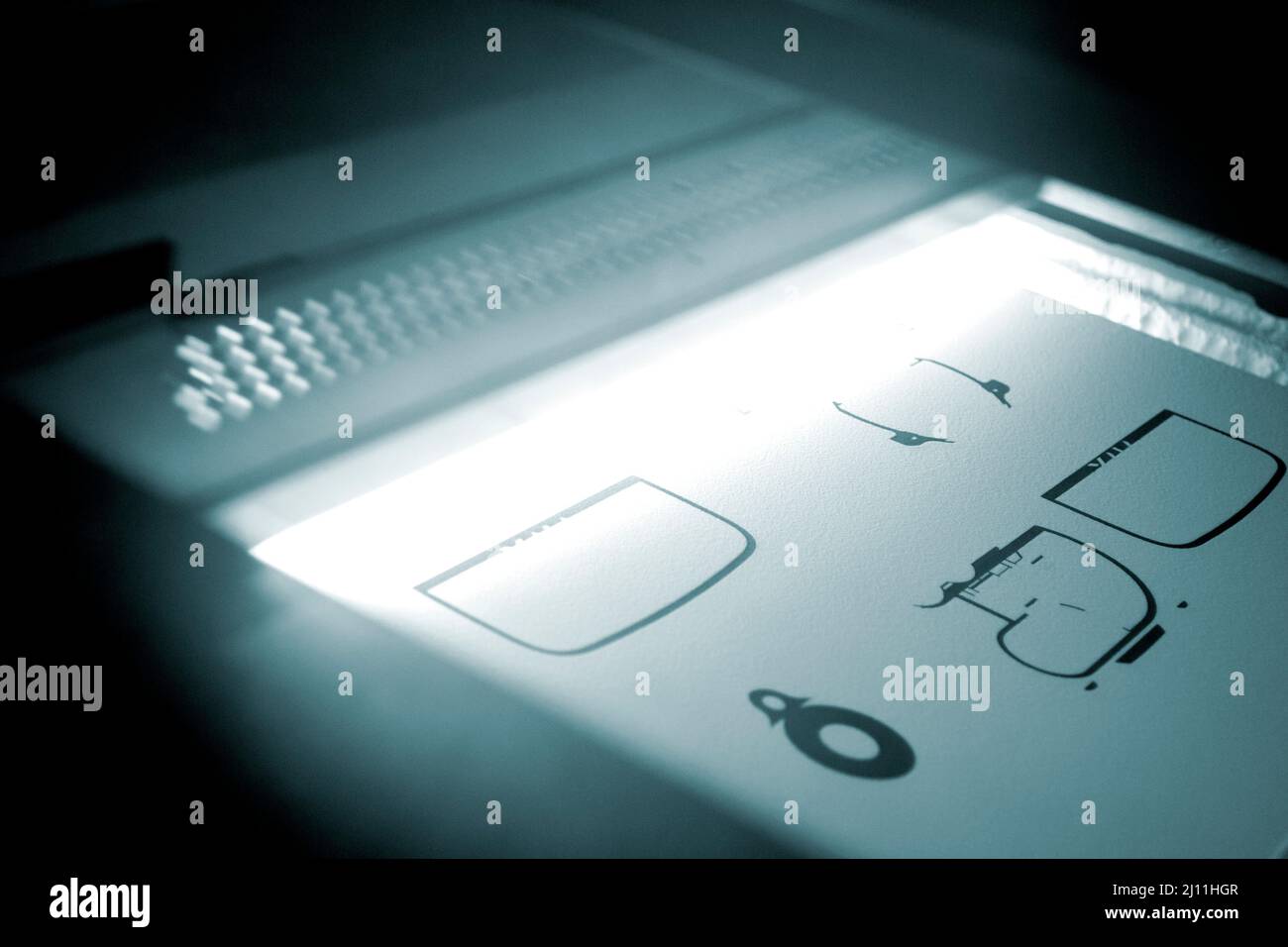 Industrial professional powder 3D printer printing process. Multi Jet ...