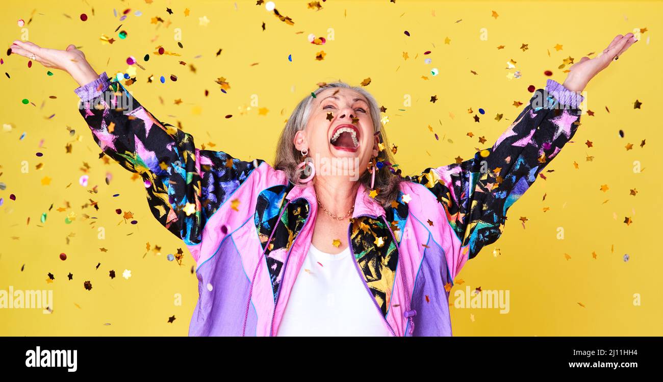 Celebrate and enjoy life while you can. Cropped shot of a cheerful and ...