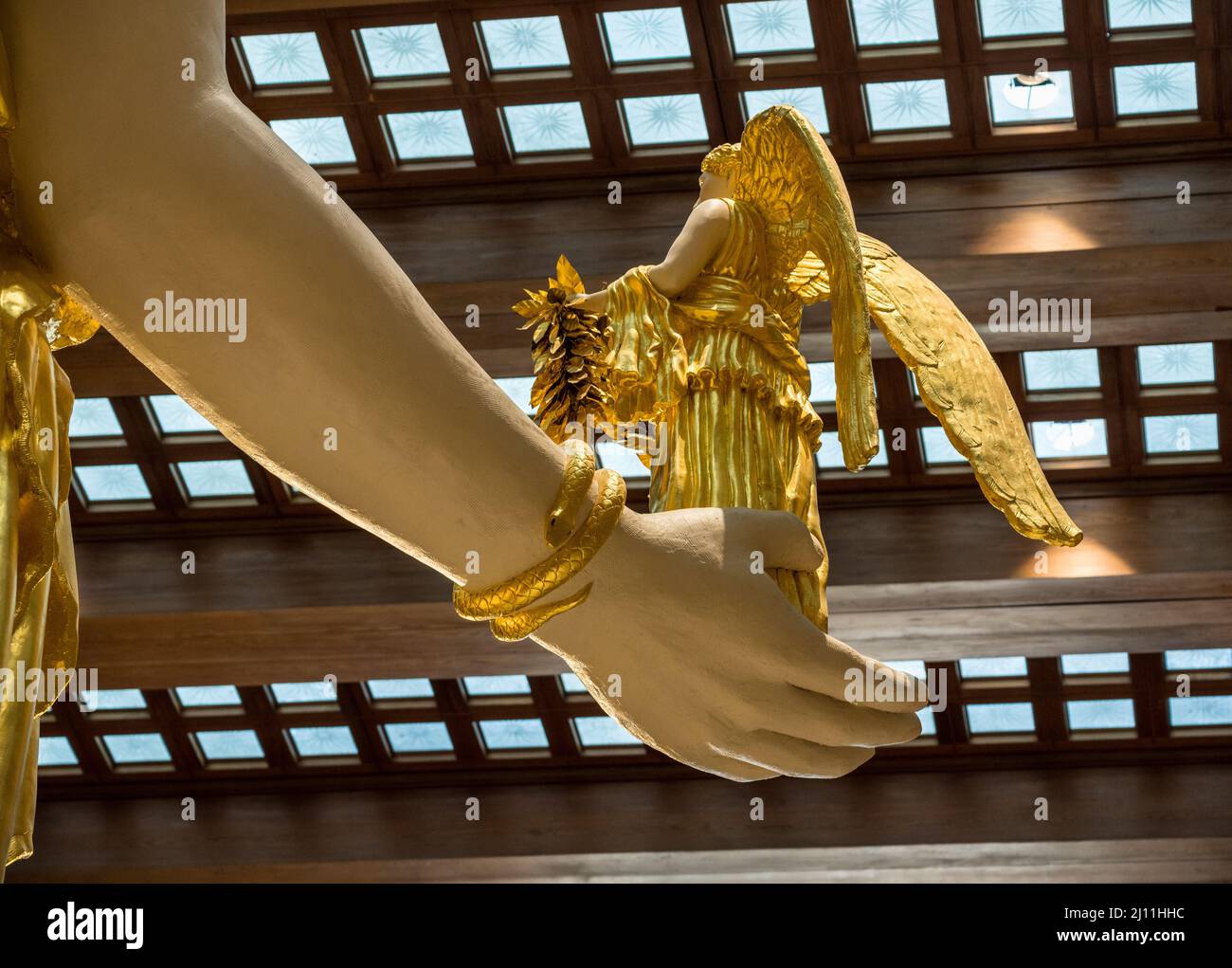 Nashville, Tennessee - 28 June 2021: Detail of Nike in the hand of ...