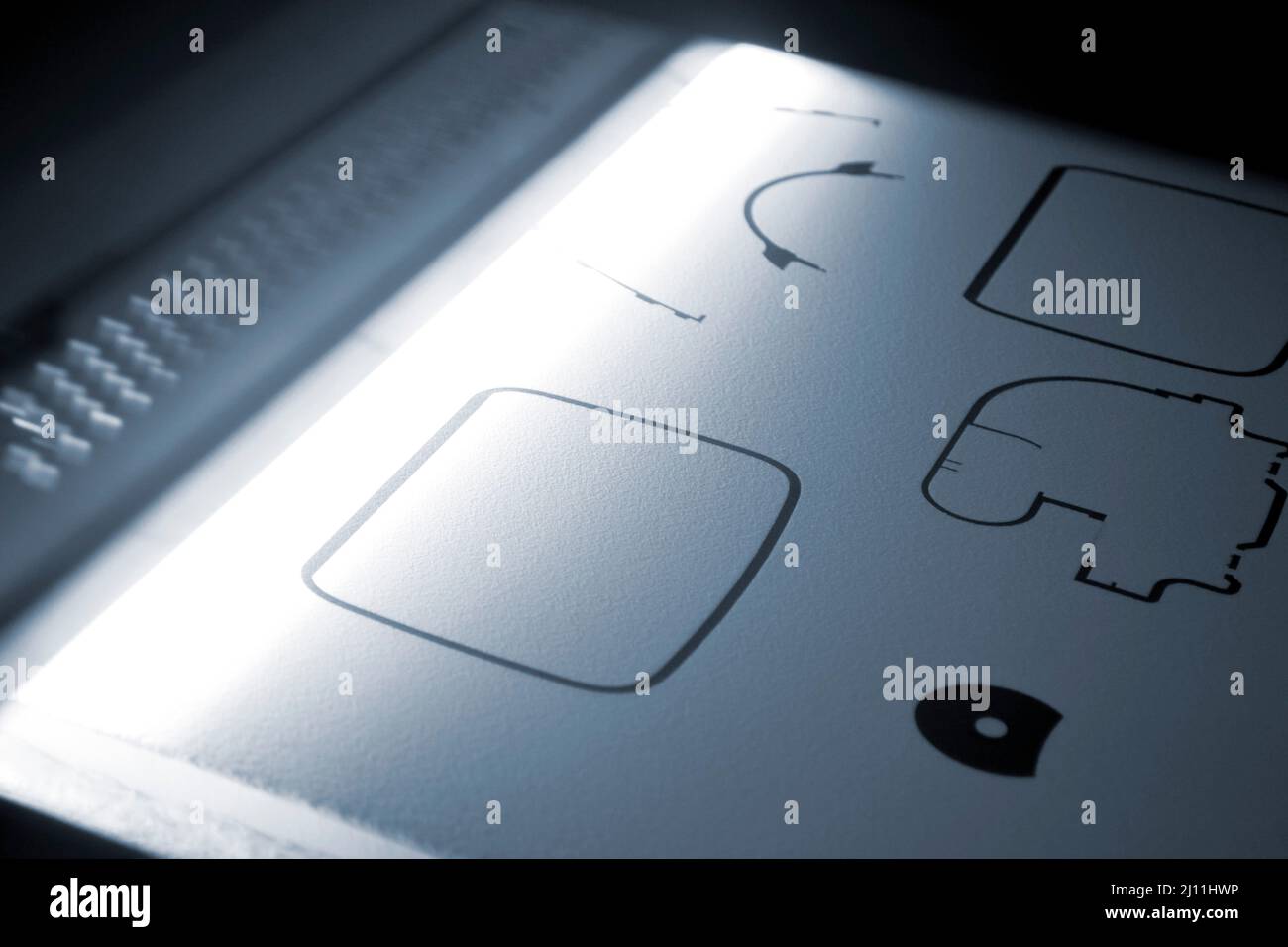 Industrial professional powder 3D printer printing process. Multi Jet ...