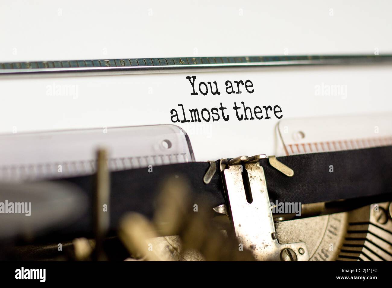 You are almost there symbol. Concept words You are almost there typed ...