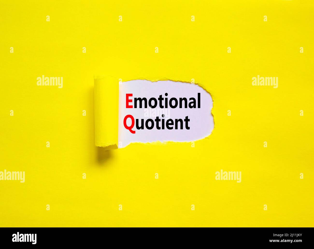 EQ emotional quotient symbol. Concept words EQ emotional quotient on ...