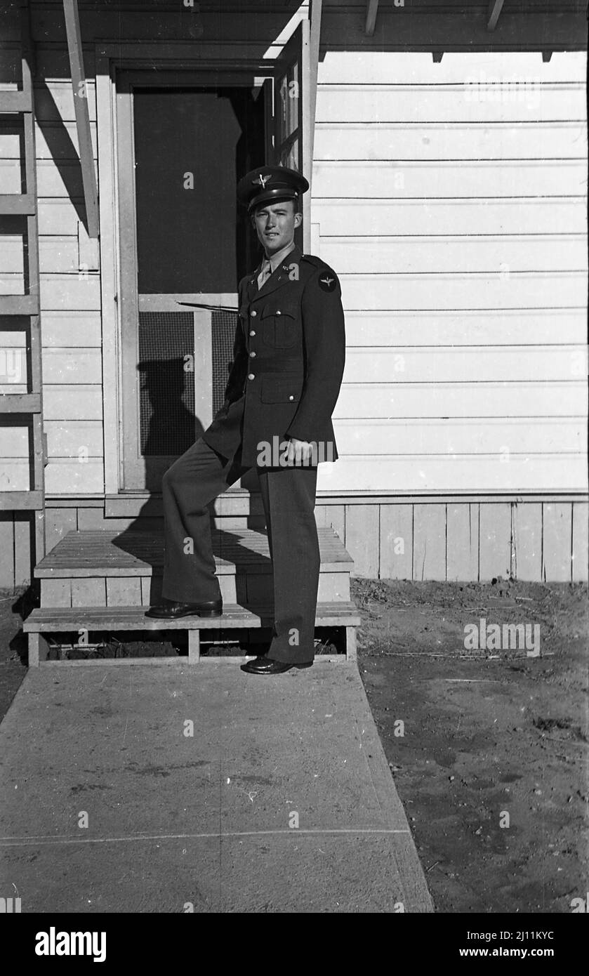 World war 2 American air force Pilot posing in uniform Stock Photo - Alamy