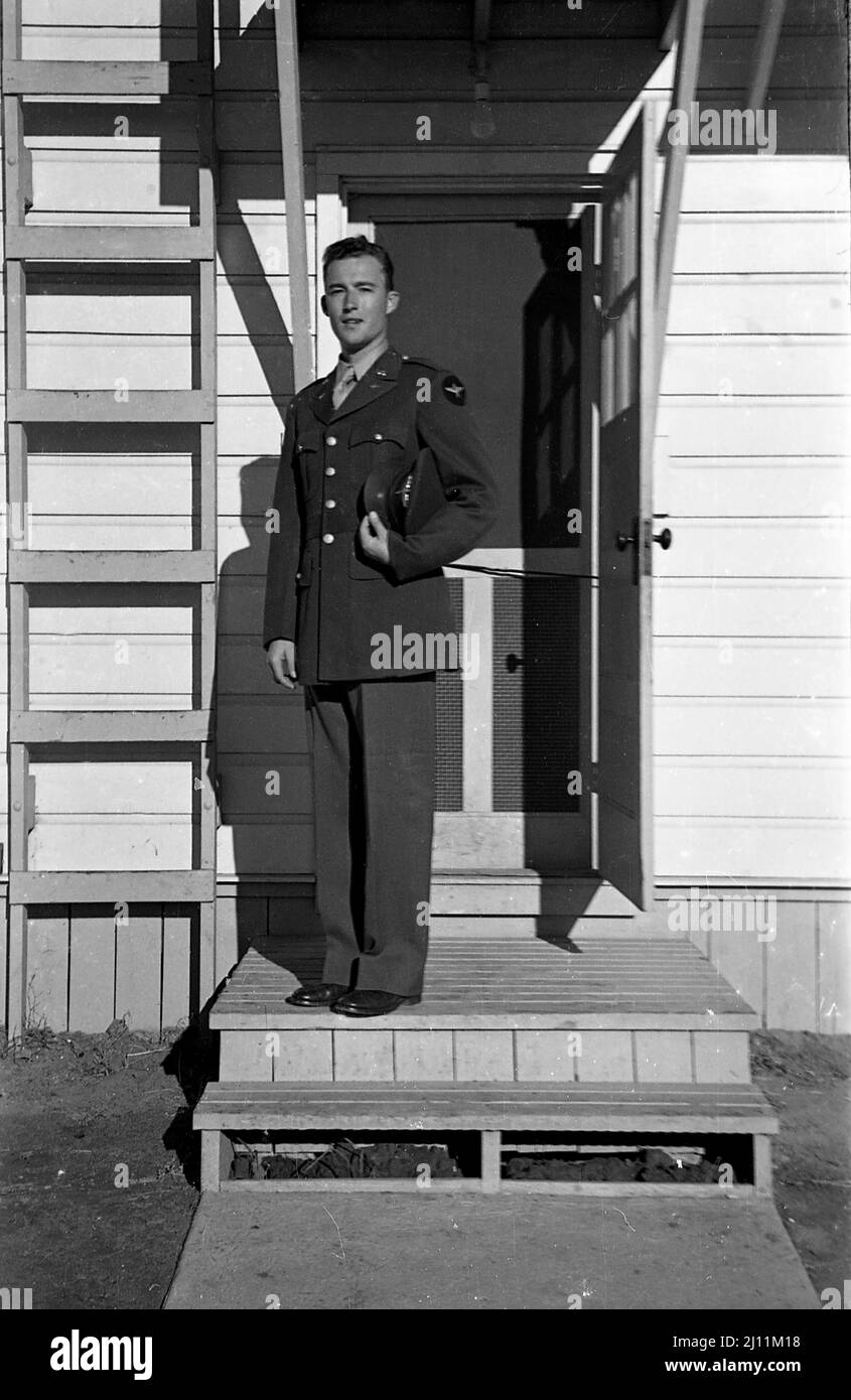 World war 2 American air force Pilot posing in uniform Stock Photo - Alamy